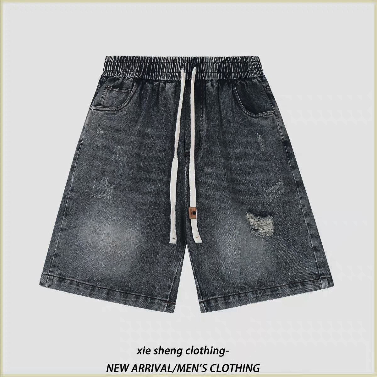 Quần Đùi Jean Chun De Guang Điểm Nhấn Rách Gối Phong Cách Hàn Quốc Đi ...