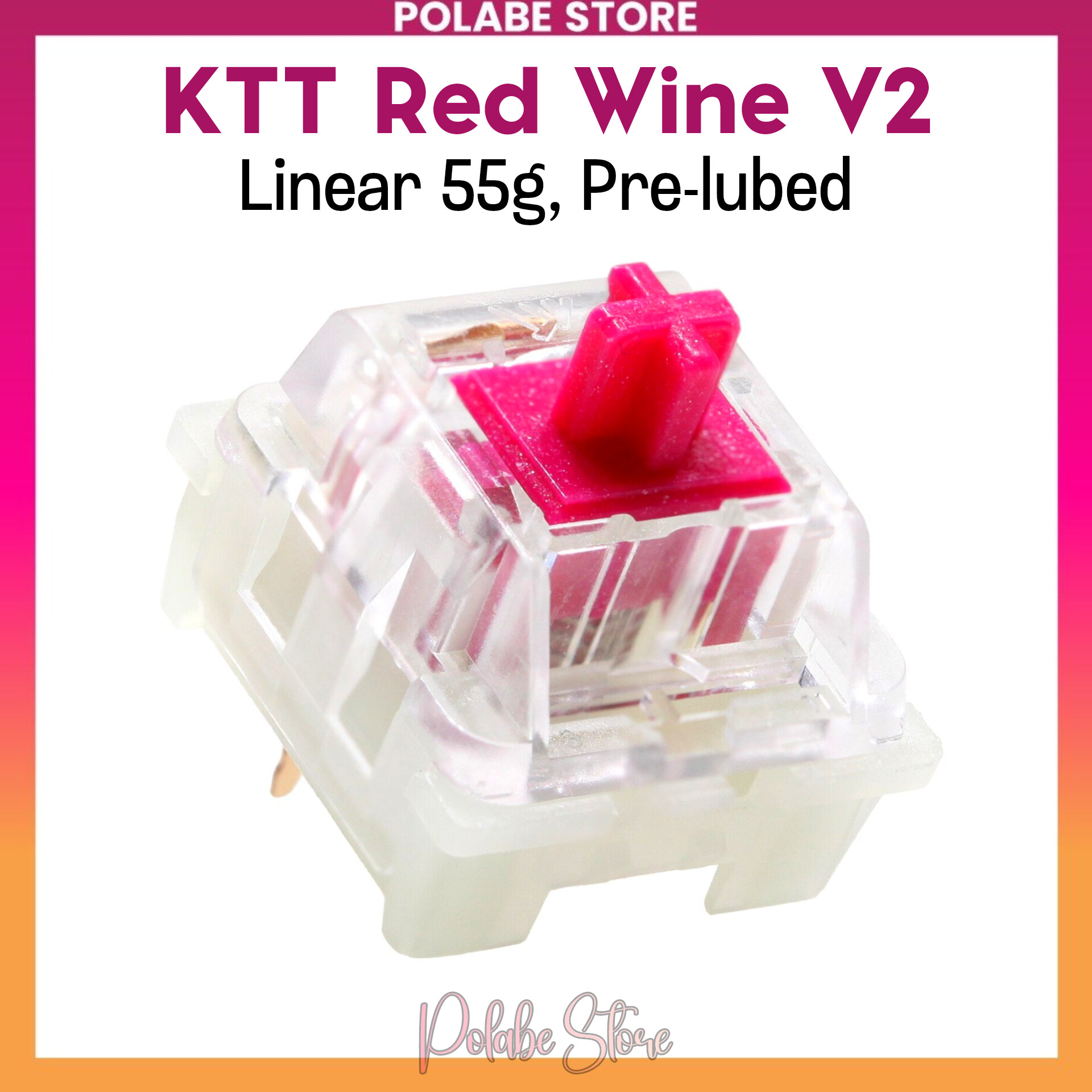 Switch KTT RED WINE linear switch Công tắc bàn phím cơ KTT switch ...