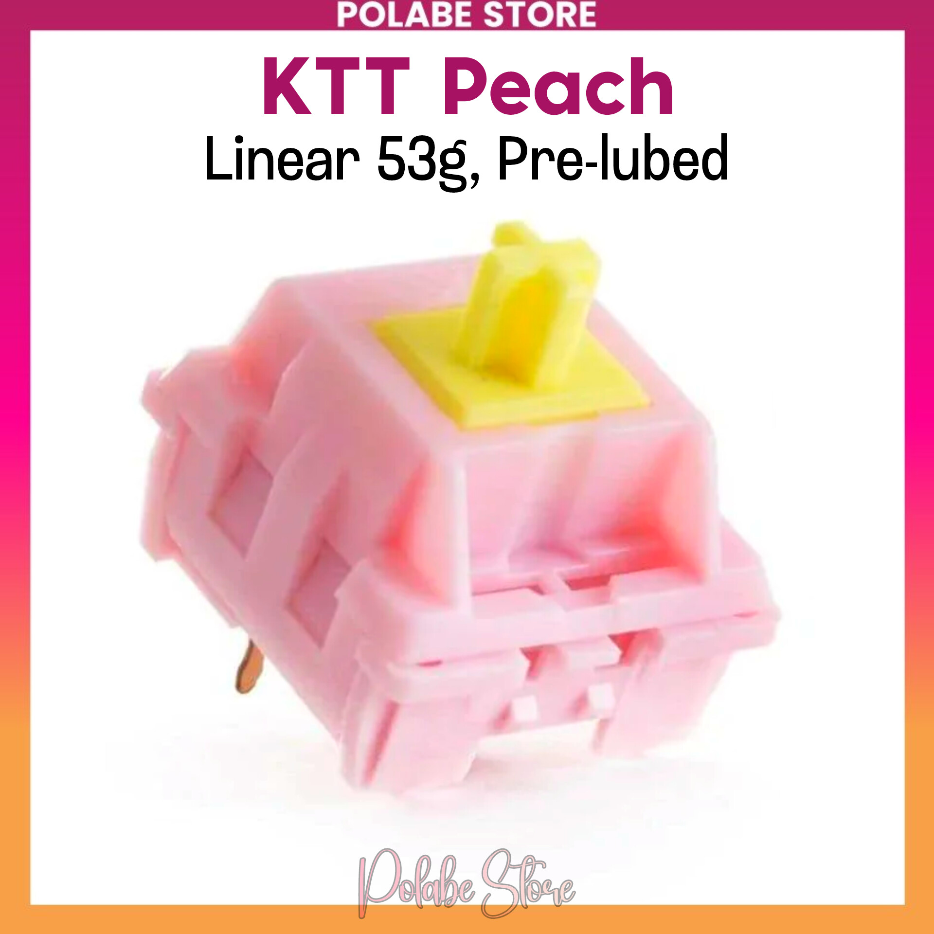 KTT Peach KTT Hyacinth linear switch Công tắc bàn phím cơ Polabe Store | Shopee Việt Nam