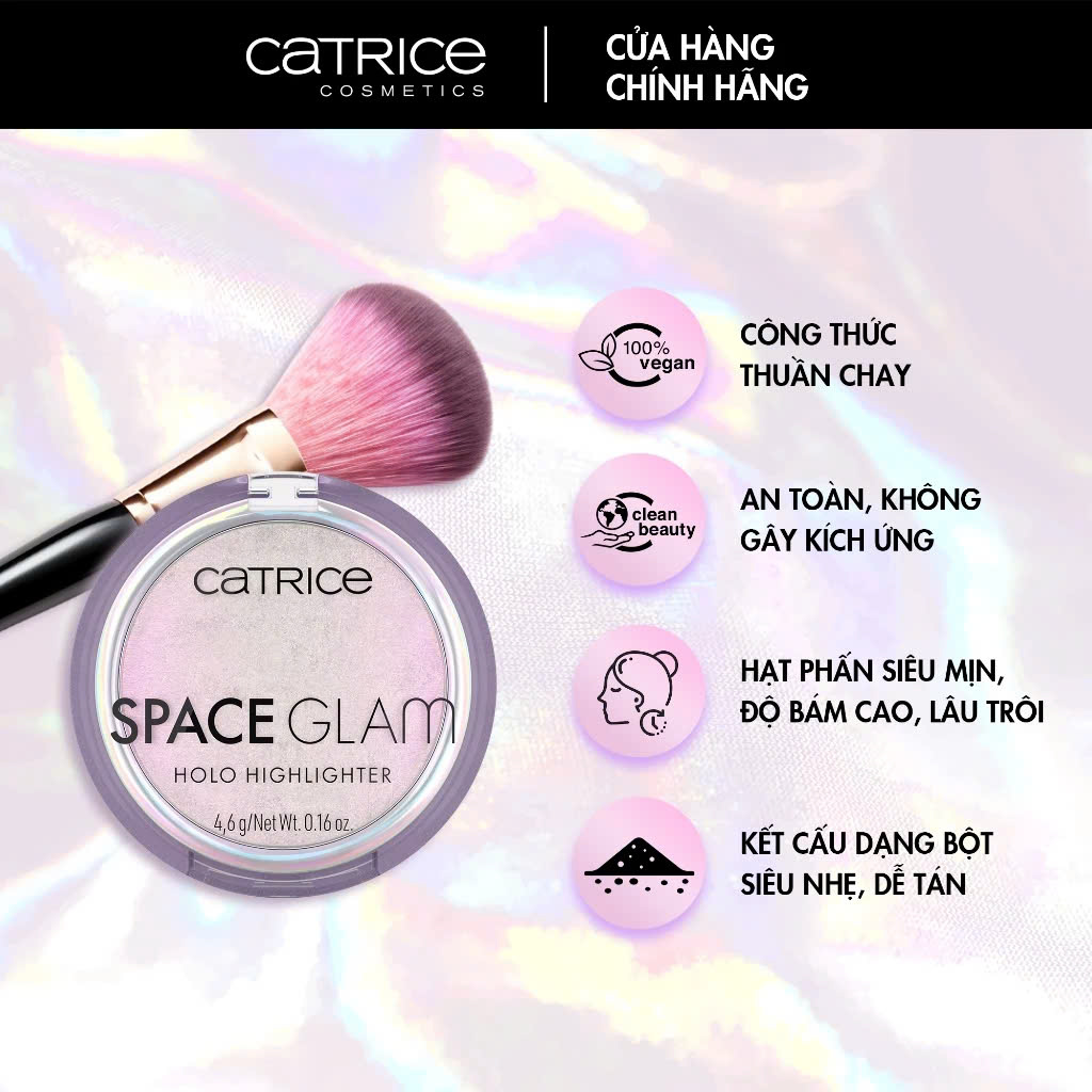 Phấn bắt sáng Catrice Space Glam Holo Highlighter mịn lì lâu trôi 4,6g ...