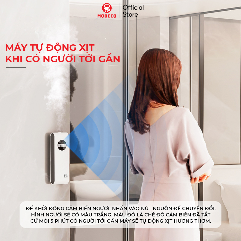 Máy Xông Tinh Dầu Cao Cấp Modeco 2024 - 6 Chế Độ Tự Động Khuếch Tán Phun Sương Thơm Phòng Ngủ ...