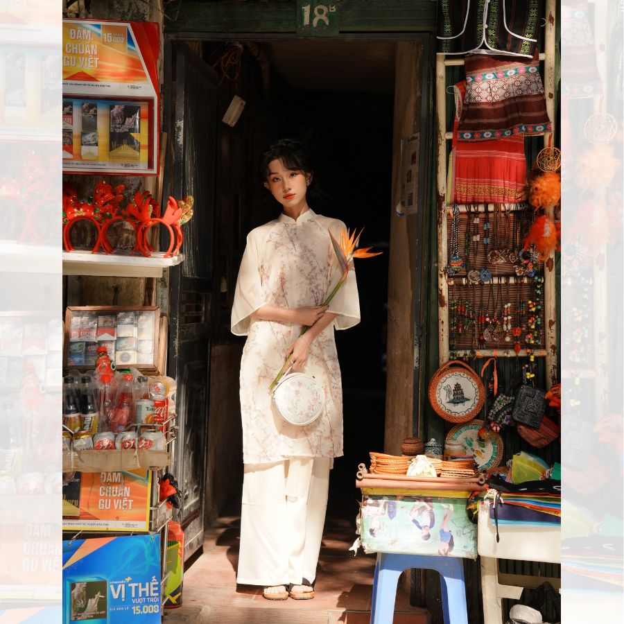 [HOẢ TỐC] Áo dài Tết Mai Thi kèm quần dài cạp chun Cầm Kì Thi Hoạ LOLLIE STUDIO TKA387 áo dài ...