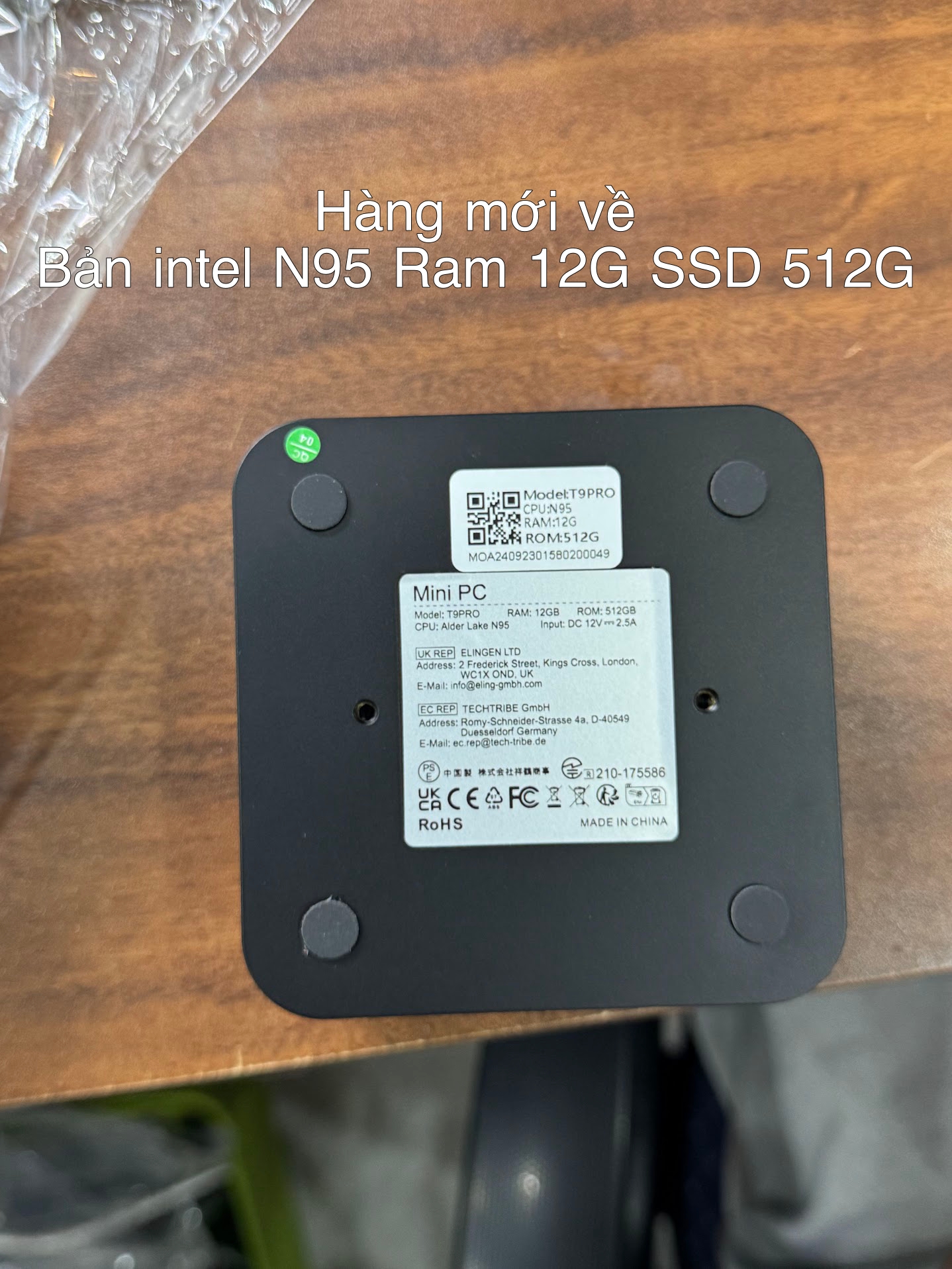 Máy tính Mini PC Intel NUC T9 Plus mới FullBox - intel N100 thế hệ 12 ...