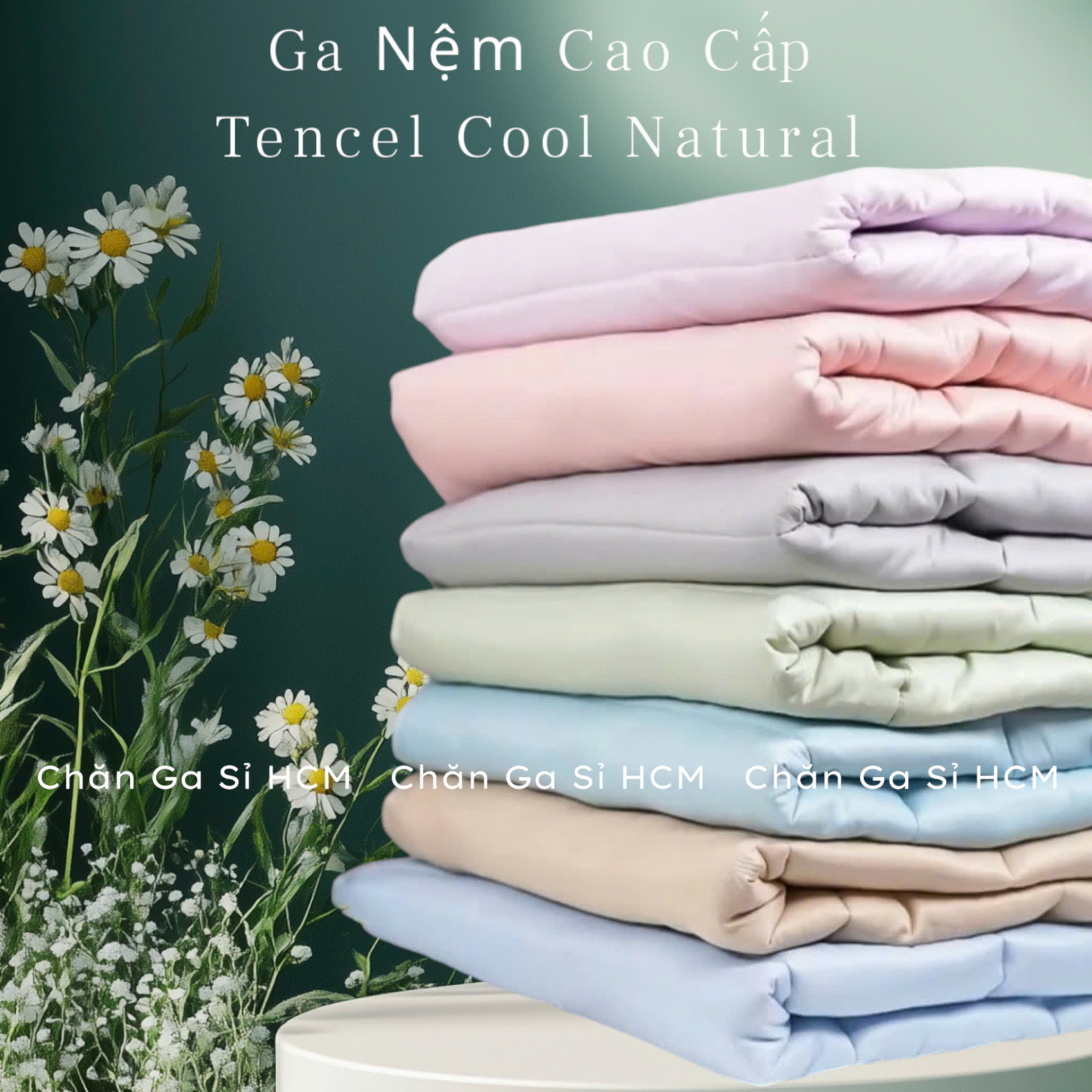 ☪️SALE 50%☪️Ga Nệm Lyocell Cool Mềm Mát, Thấm Hút Mồ Hôi, Kháng Khuẩn ...