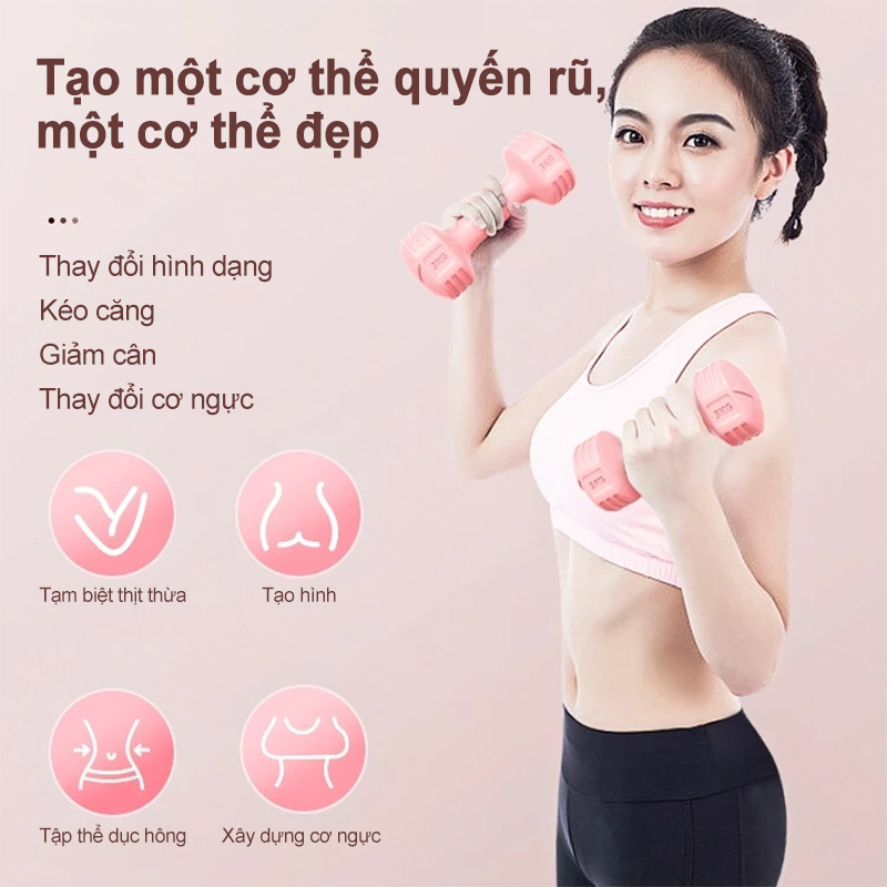 OOKAS Quả Tạ Tay 1KG 2KG 3KG Nữ Chuyên Thể Dục nhiều màu，kết hợp bộ quả tạ nhỏ, tạ ấm 1-6kg ...
