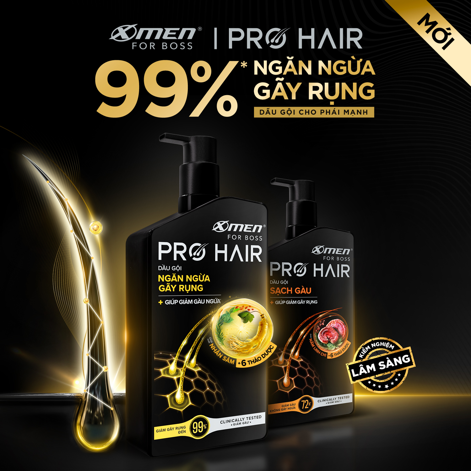 [MỚI][COMBO MUA 1 TẶNG 1] Dầu gội thảo dược Xmen for Boss Pro Hair Ngăn ...