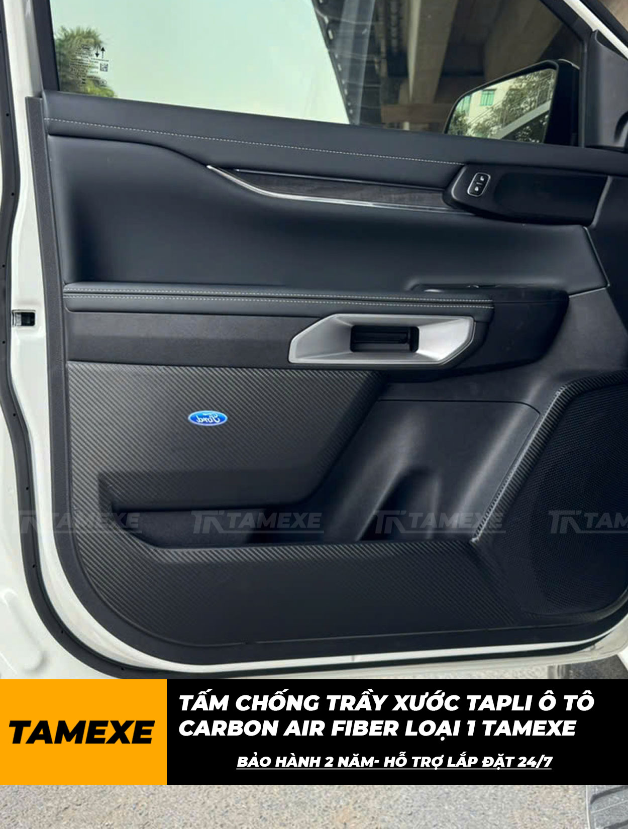 Miếng dán tapli cửa ô tô FORD EVEREST 2023-2025 loại 1 TAMEXE chống ...