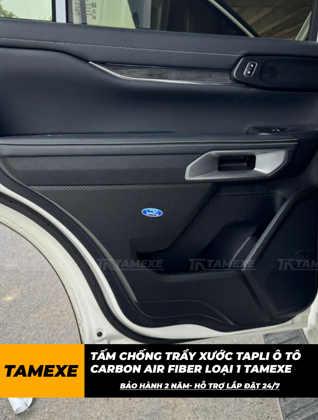 Miếng dán tapli cửa ô tô FORD EVEREST 2023-2025 loại 1 TAMEXE chống ...