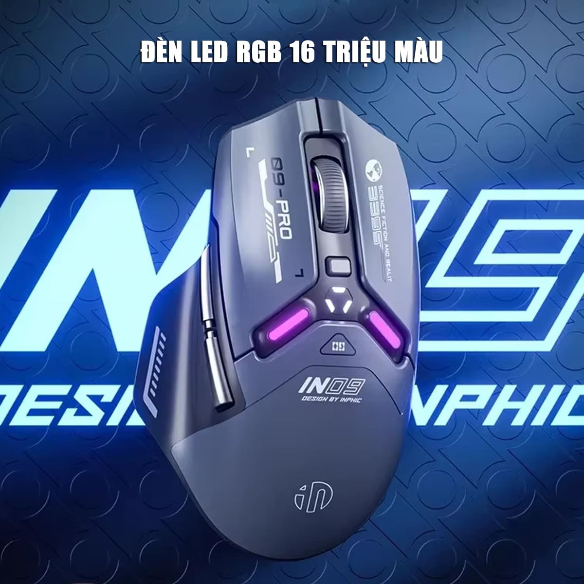Chuột không dây Bluetooth Gaming Inphic IN9 Pro 3 chế độ kết nối pin ...