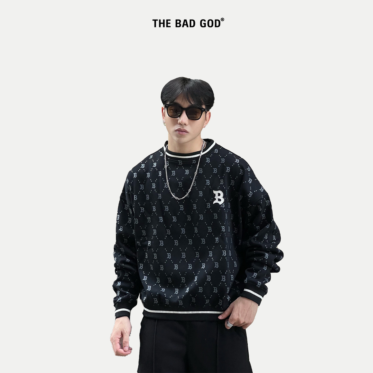 Áo Sweater Nỉ Nhung The Bad God Monogram Original Form Boxy Unisex Thu Đông Nhiều Màu | Shopee ...