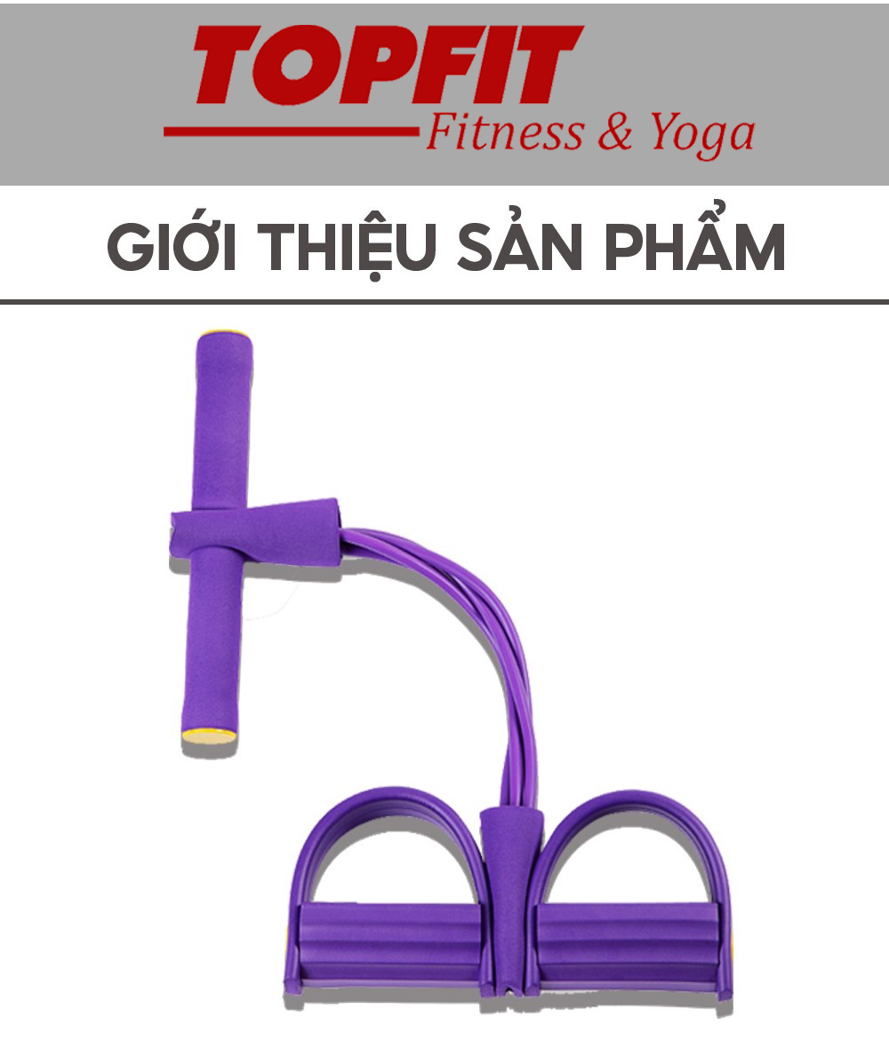 Dây Kéo Đàn Hồi 4 Ống Cao Su Đếm Số Tự Động Cao Cấp Tập Thể Dục TOPBODY ...