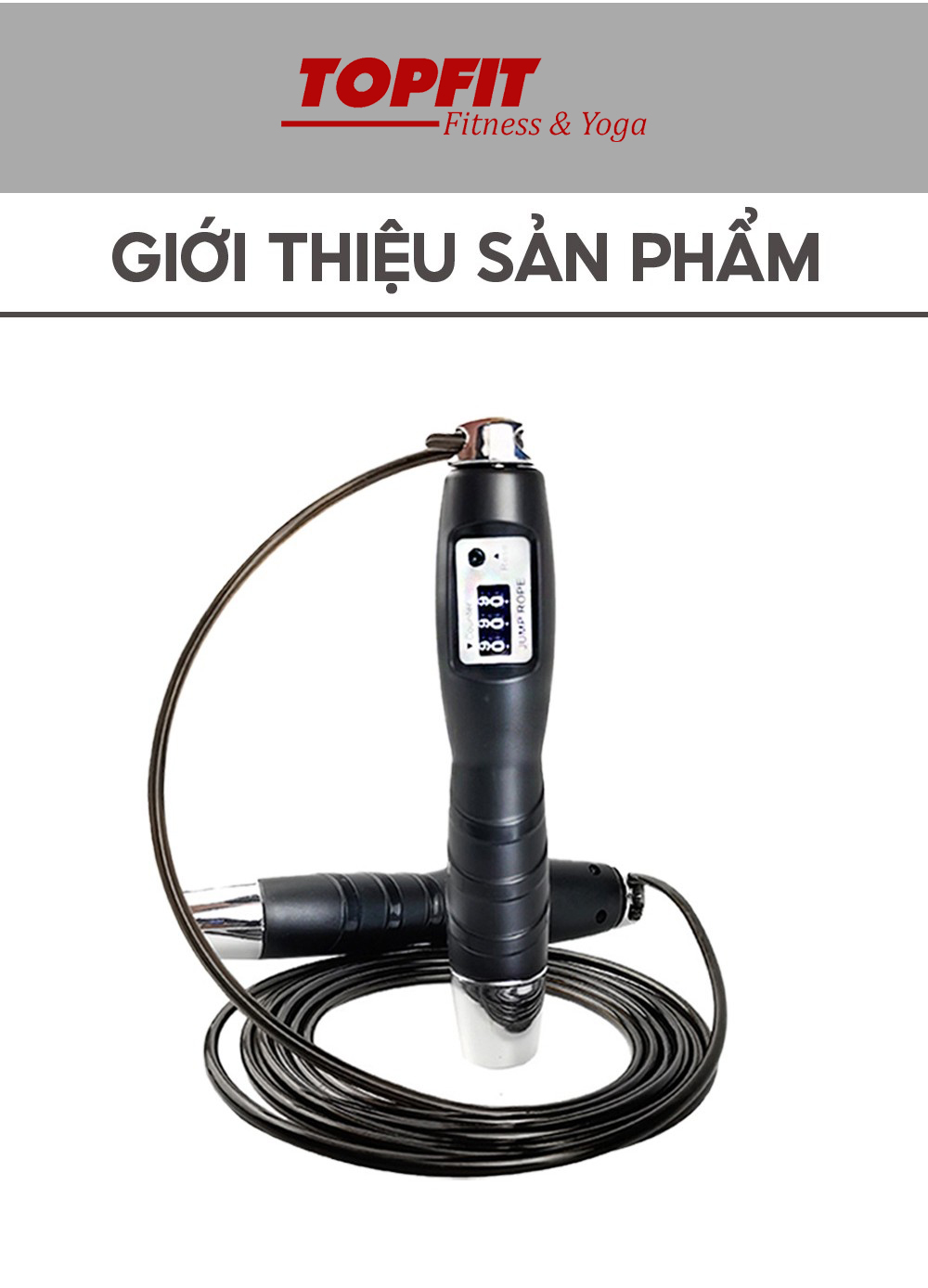 Dây Nhảy Thể Lực Đếm Số 2.9m TOPBODY Topfit , Hỗ Trợ Luyện Tập Thể Thao ...