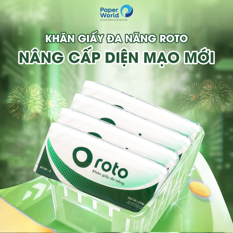 [Combo 5 gói ] Khăn giấy cao cấp đa năng Roto, 100% làm từ bột giấy ...