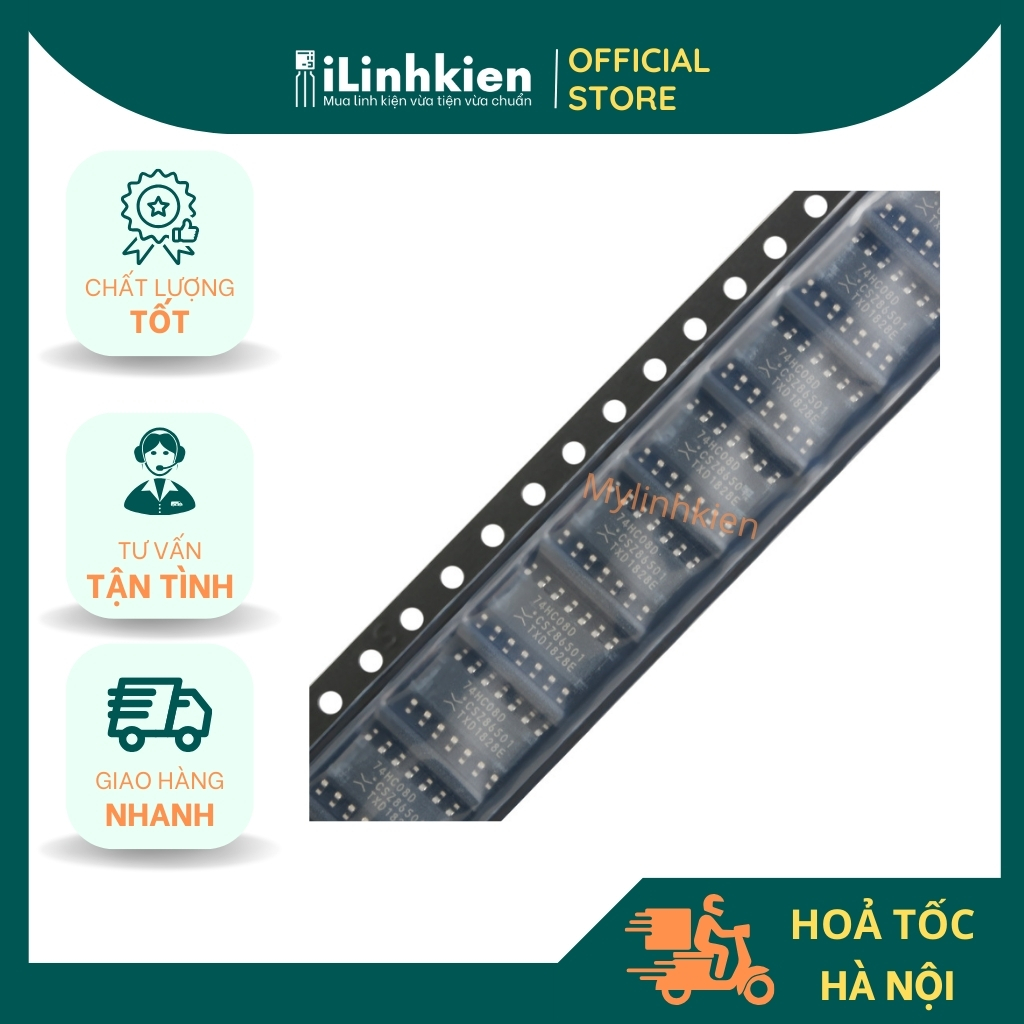 Ic chức năng HC08 74HC08 SN74HC08DR SOP-14 3.9mm chính hãng TI | Shopee ...