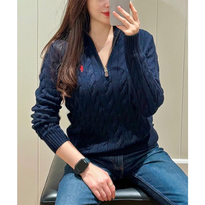 Áo len Sweater Half Zip - Polo Ralph Lauren knit Unisex nam nữ | Shopee Việt Nam