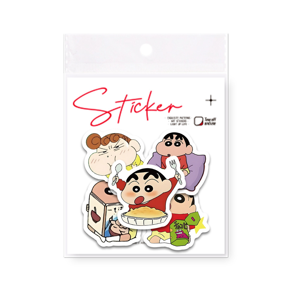 Set 120 sticker shin chan đáng yêu kích thước 3-5cm hình dán trang trí ...