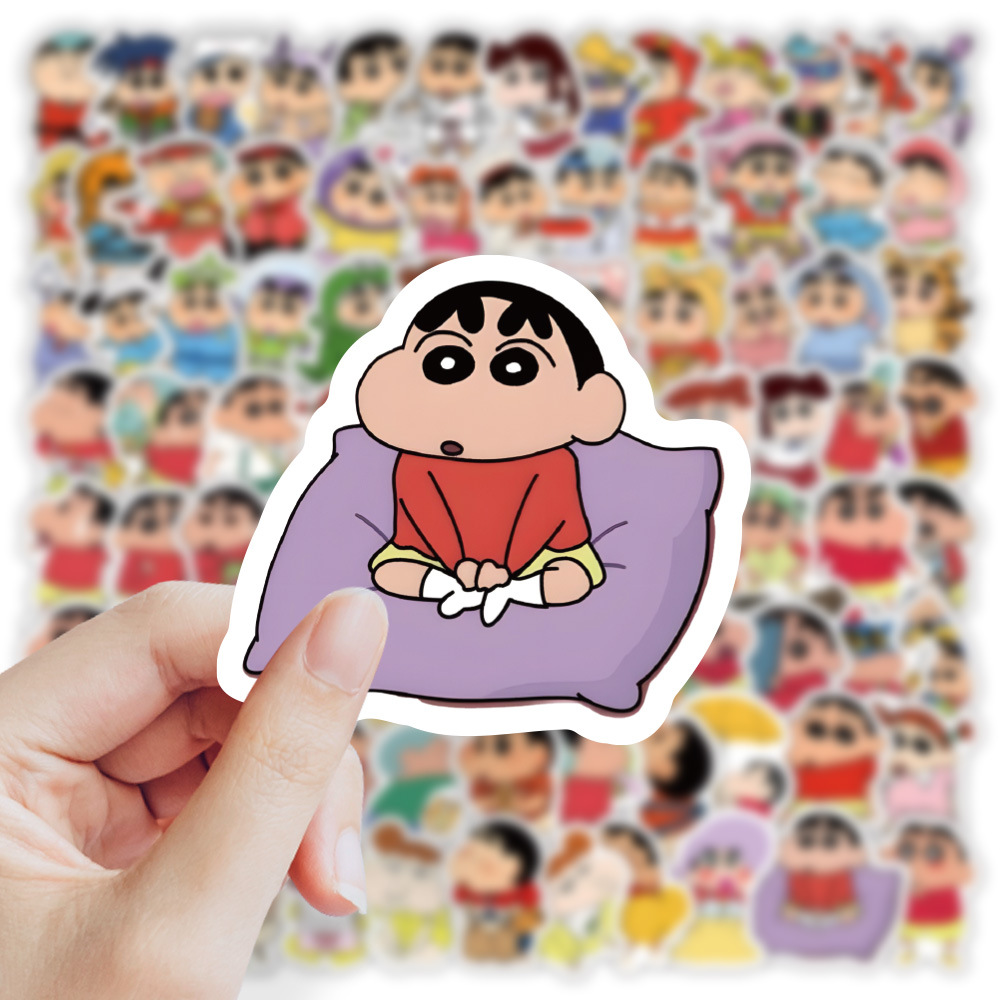 Set 120 sticker shin chan đáng yêu kích thước 3-5cm hình dán trang trí ...