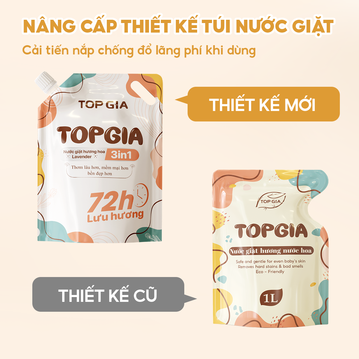Nước giặt xả TOPGIA 2in1 đánh bay vết bẩn cứng đầu, lưu hương 72h, an ...
