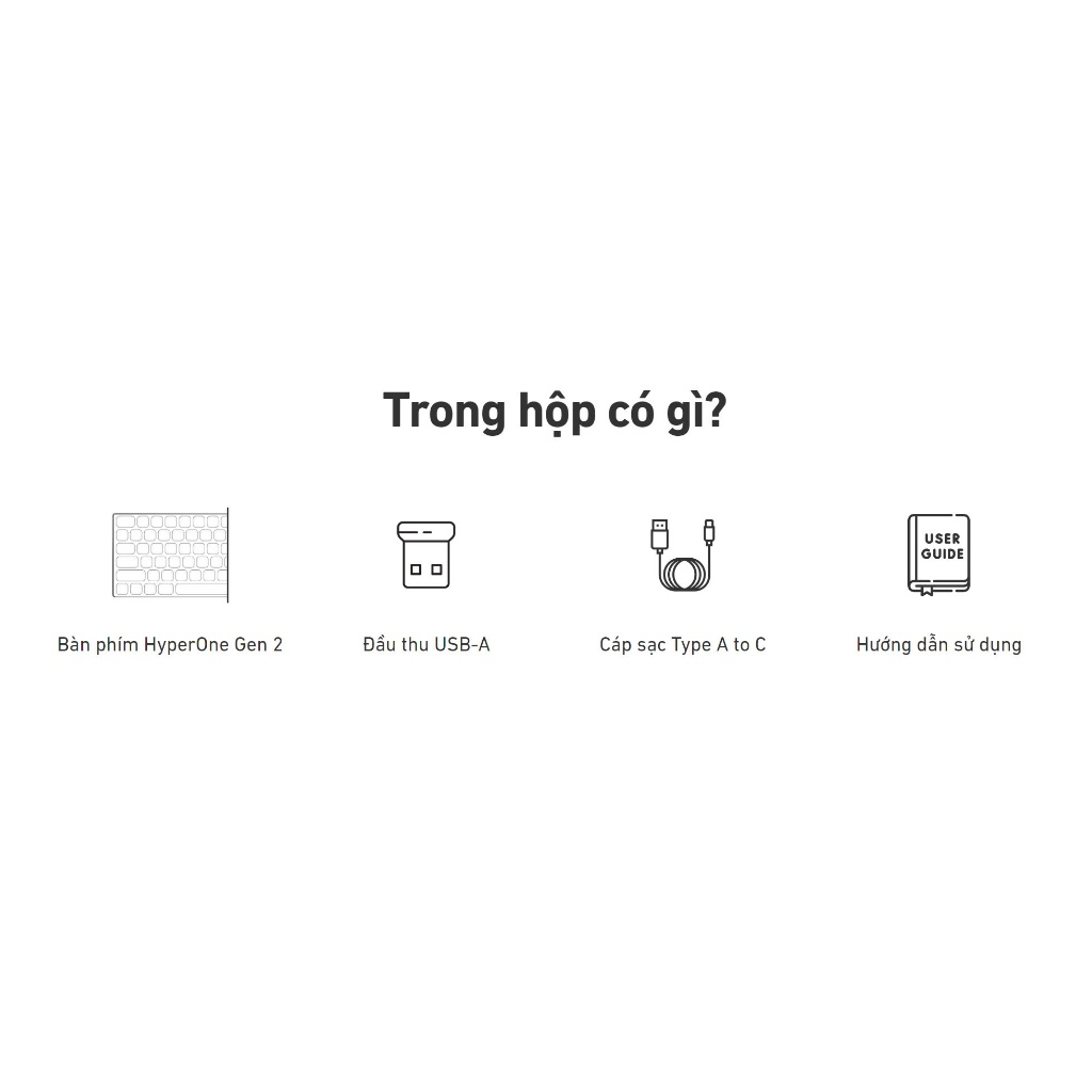 Bàn phím không dây HyperWork HyperOne Gen 2 KB1 G2 | Chính hãng Bảo hành 12 tháng | Shopee Việt Nam