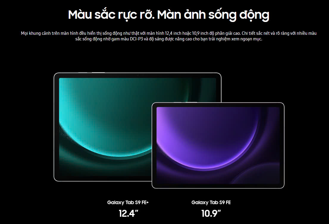 Máy tính bảng Samsung Galaxy Tab S9 FE WIFI / 5G 128GB / 256GB - Hàng ...