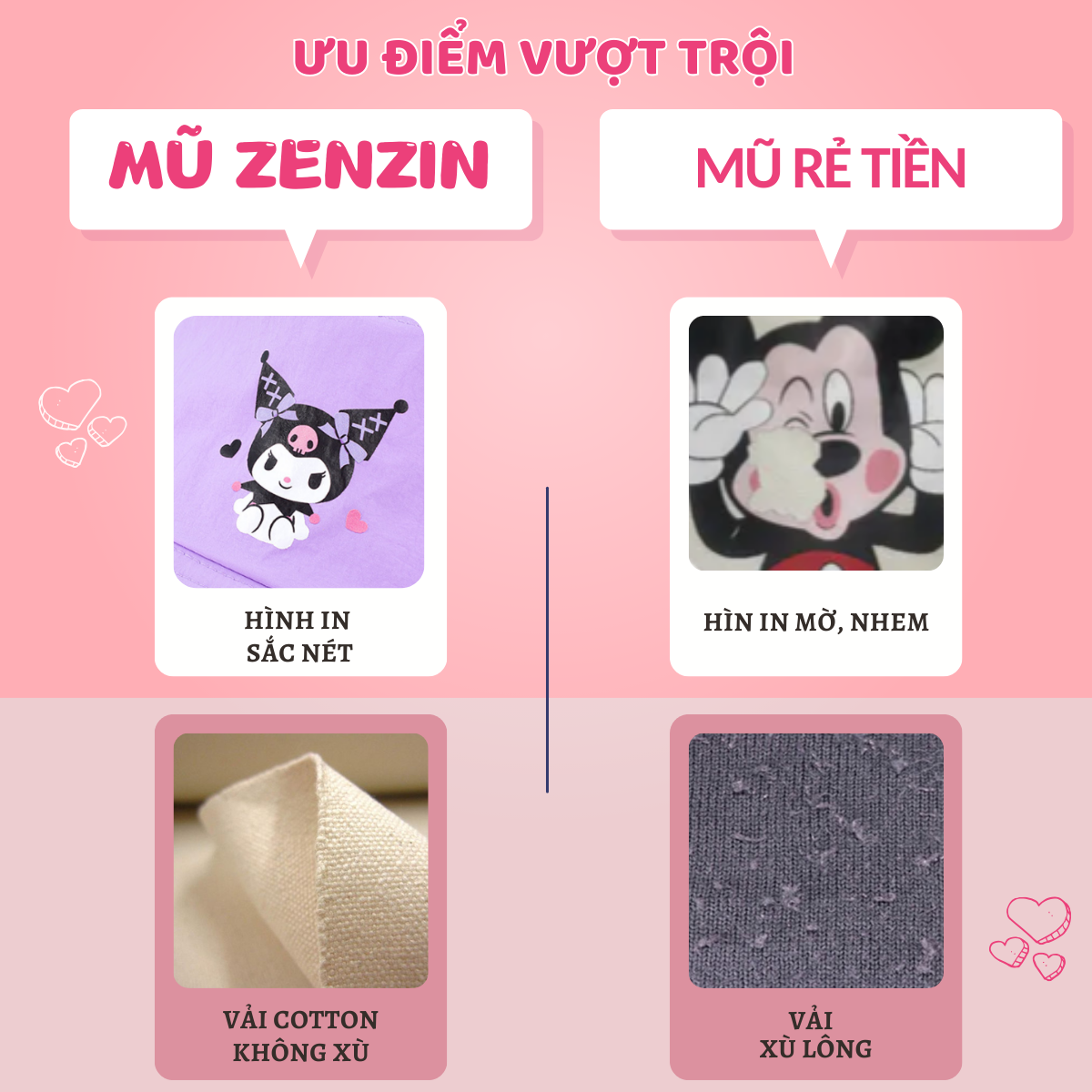 Mũ lưỡi trai trẻ em ZEZIN thêu chữ cho bé từ 3-10 tuổi form cứng chất ...