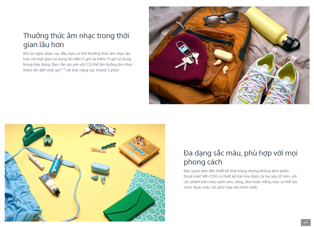 Tai nghe Sony Truly Wireless WF-C510 | Shopee Việt Nam