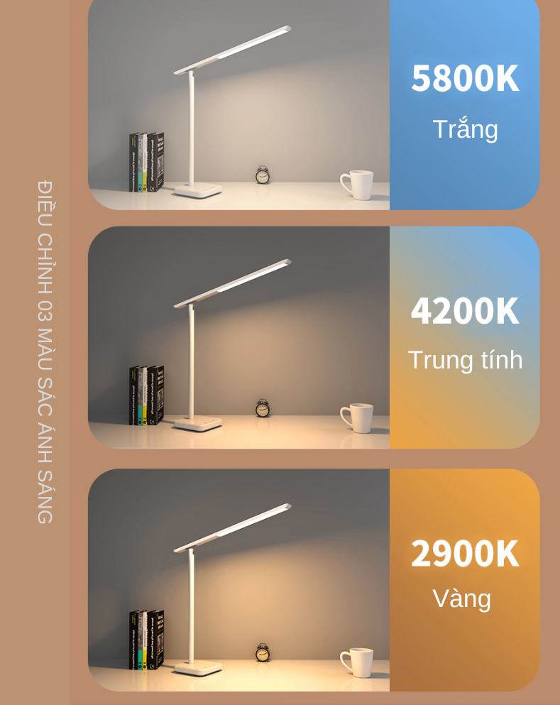 Đèn Bàn Học LED RG0 Tamayoko 3 Chế Độ Ánh Sáng Bảo Vệ Mắt Chống Cận Thị ...
