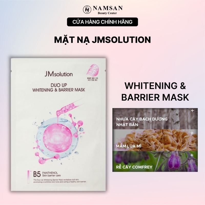 [Hứa Ngân x Namsan] 20 Miếng Mặt Nạ Dưỡng Trắng JMsolution DUO UP WHITENING 30ml | Shopee Việt Nam
