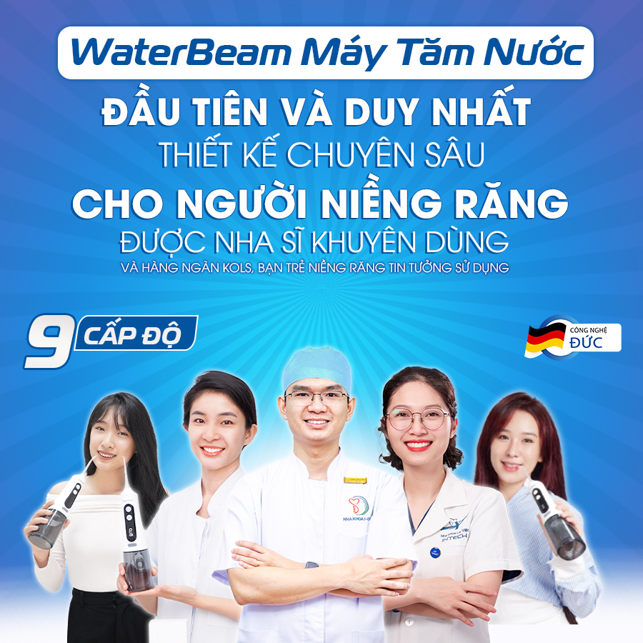 Máy tăm nước WaterBeam cho Người Niềng Răng, Chỉnh Nha được Nha sĩ ...