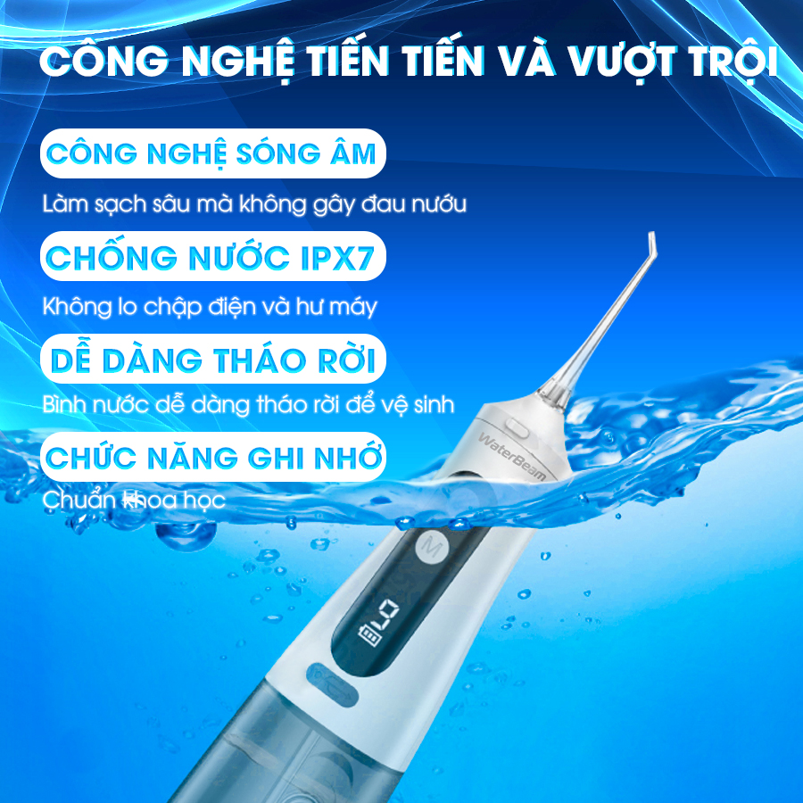 Máy tăm nước WaterBeam cho Người Niềng Răng, Chỉnh Nha được Nha sĩ ...