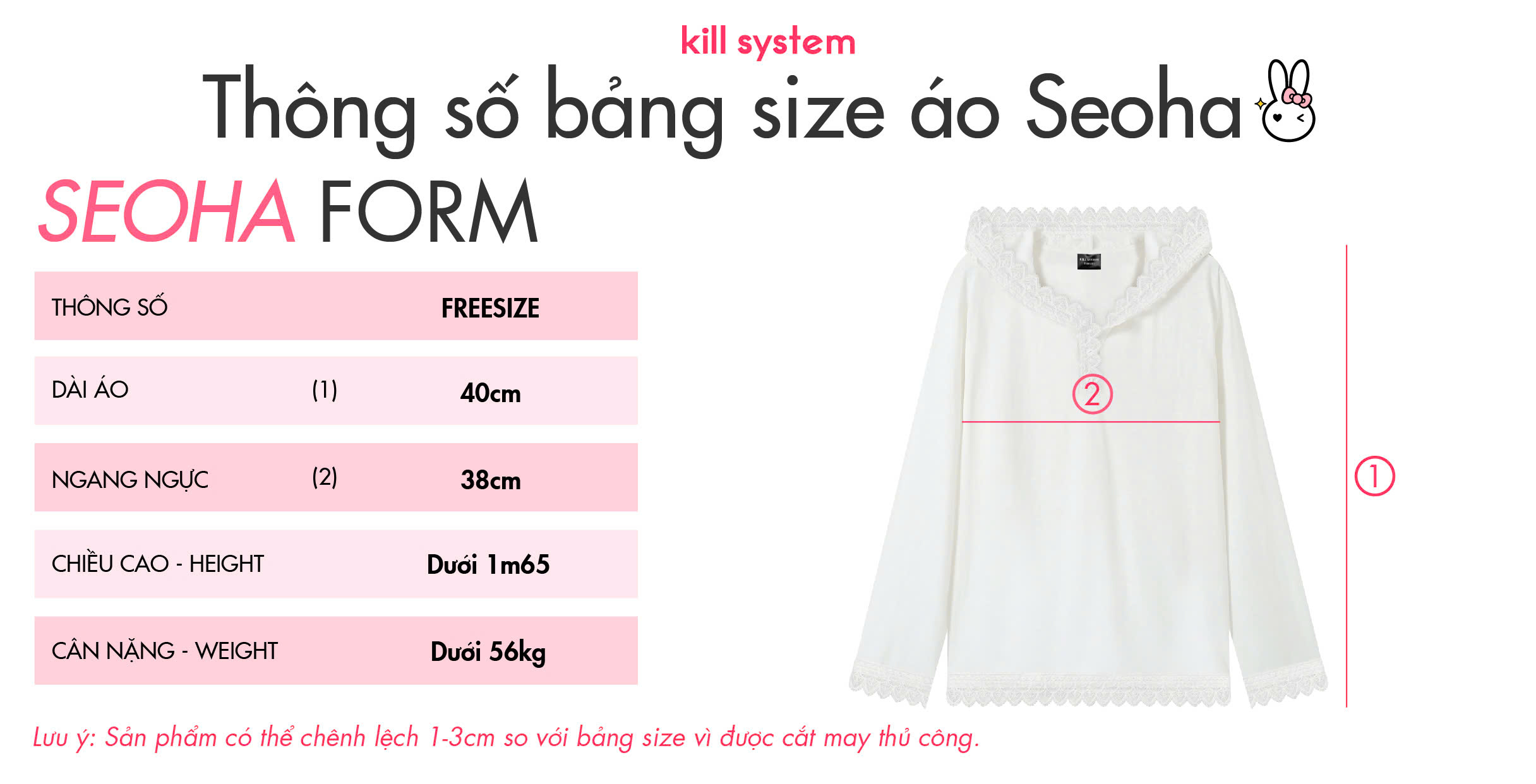 Áo hoodie xuyên thấu Seoha viền ren màu trắng Kill System | Shopee Việt Nam