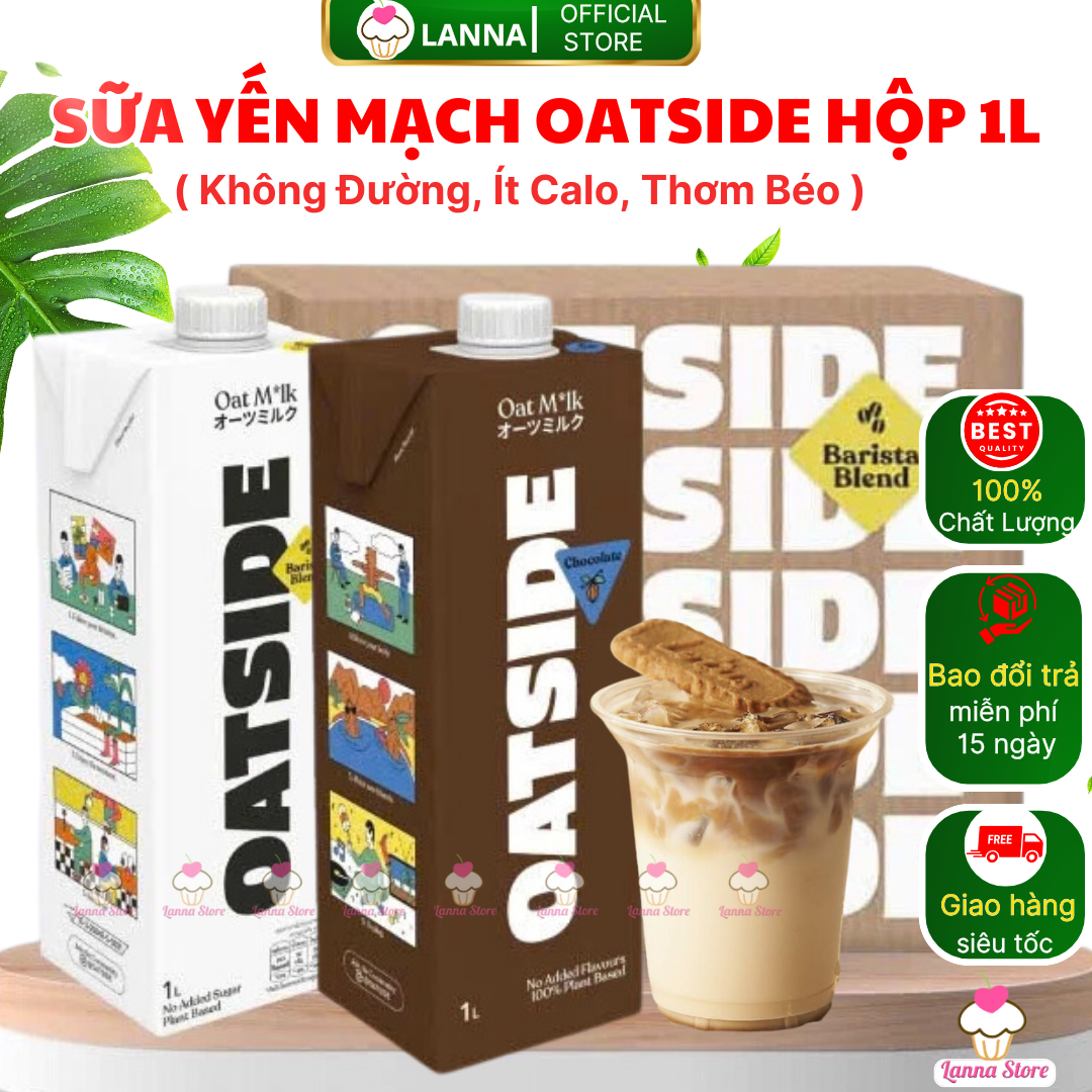 【Hàng Chuẩn Ngon】Sữa Yến Mạch Oatside - Sữa Không Đường Thuần Chay Vị Truyền Thống & Choco Thơm ...