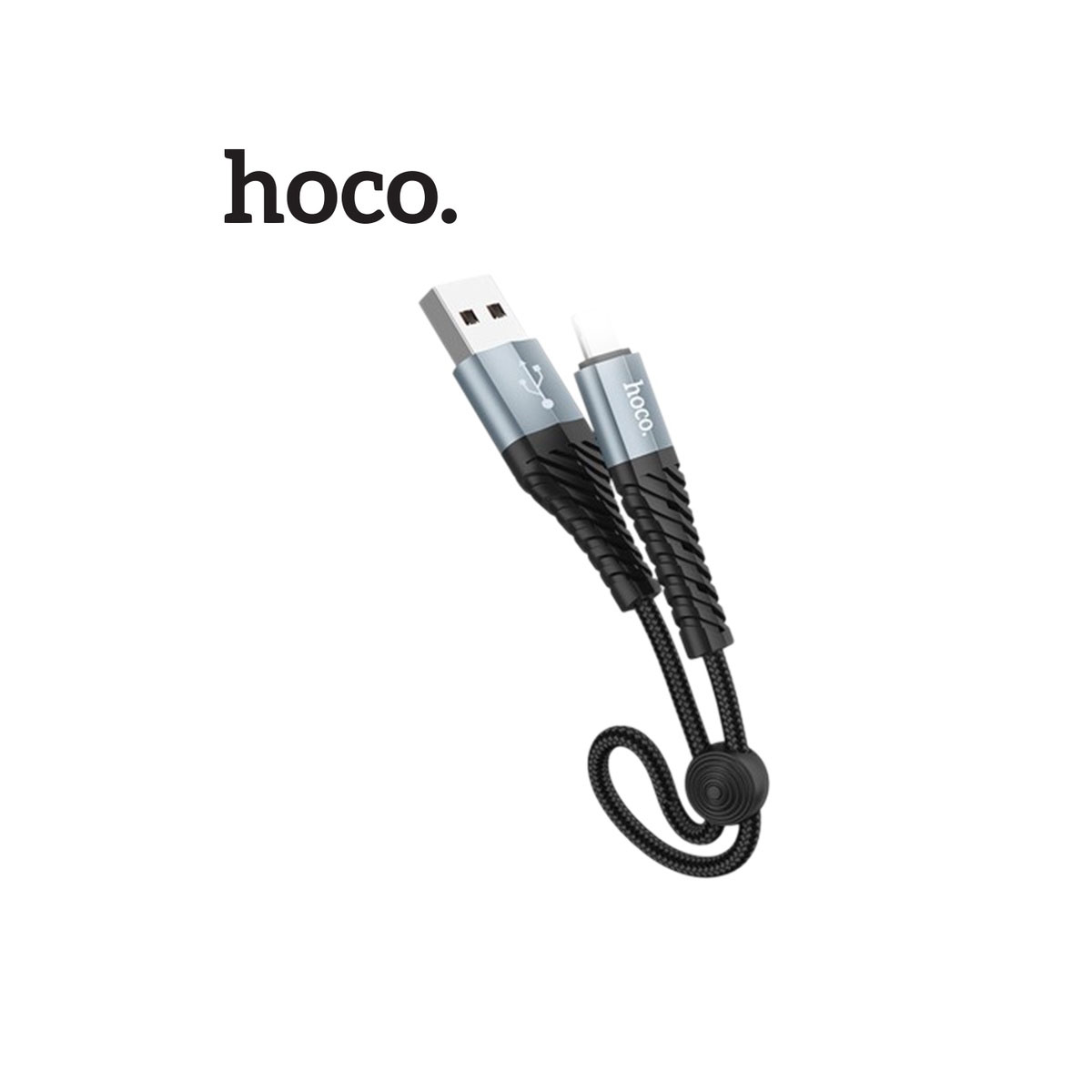Cáp sạc nhanh 25cm Hoco X38 USB to IP truyền dữ liệu dùng cho ip6/7/8/X dài 25CM (Màu Đen ...