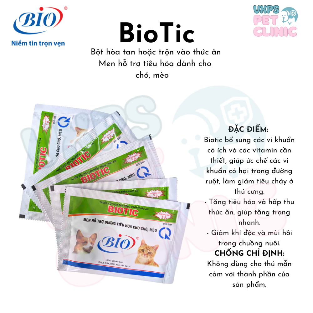 Biotic - Men Hỗ Trợ Tiêu Hóa, Phòng Ngừa Tiêu Chảy Dành Cho Chó Và Mèo ...