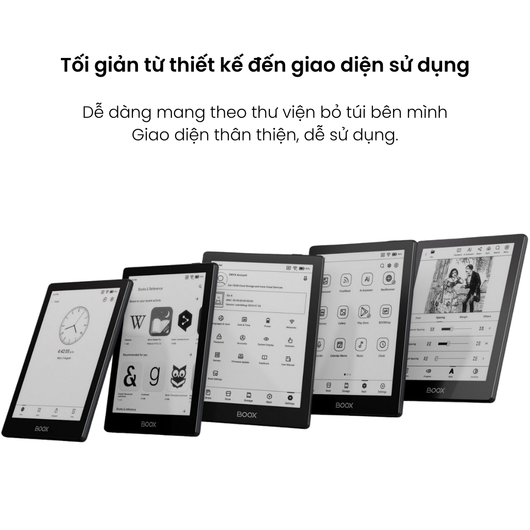 Máy đọc sách Boox Go 6 Đen Trắng Chính hãng Akishop | Shopee Việt Nam