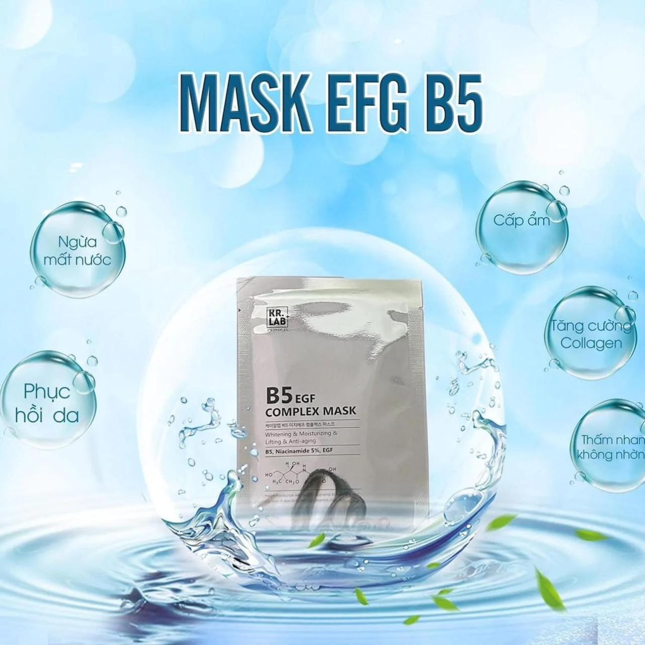 Combo Mặt Nạ Phục Hồi Tái Sinh KR.LAB B5 EXOSOME EGF Complex Mask ...