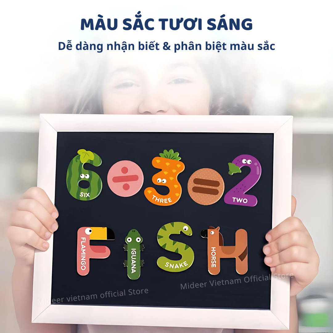 Chữ cái nam châm chữ số nam châm cho bé Mideer Letter Magnets - Number ...