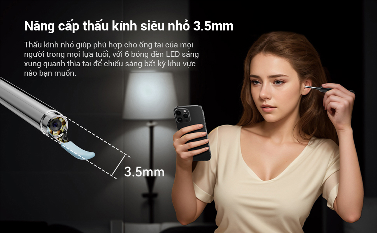 Dụng Cụ Lấy Ráy Tai Camera Bebird XLife X1 / Bebird R1 Camera Soi Tai ...