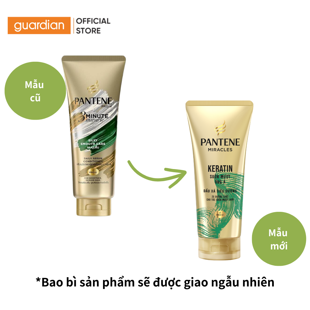 Kem Xả Mềm Tóc Pro-V 3 Minute Miracle Silky Smooth Care Pantene 300ml ...