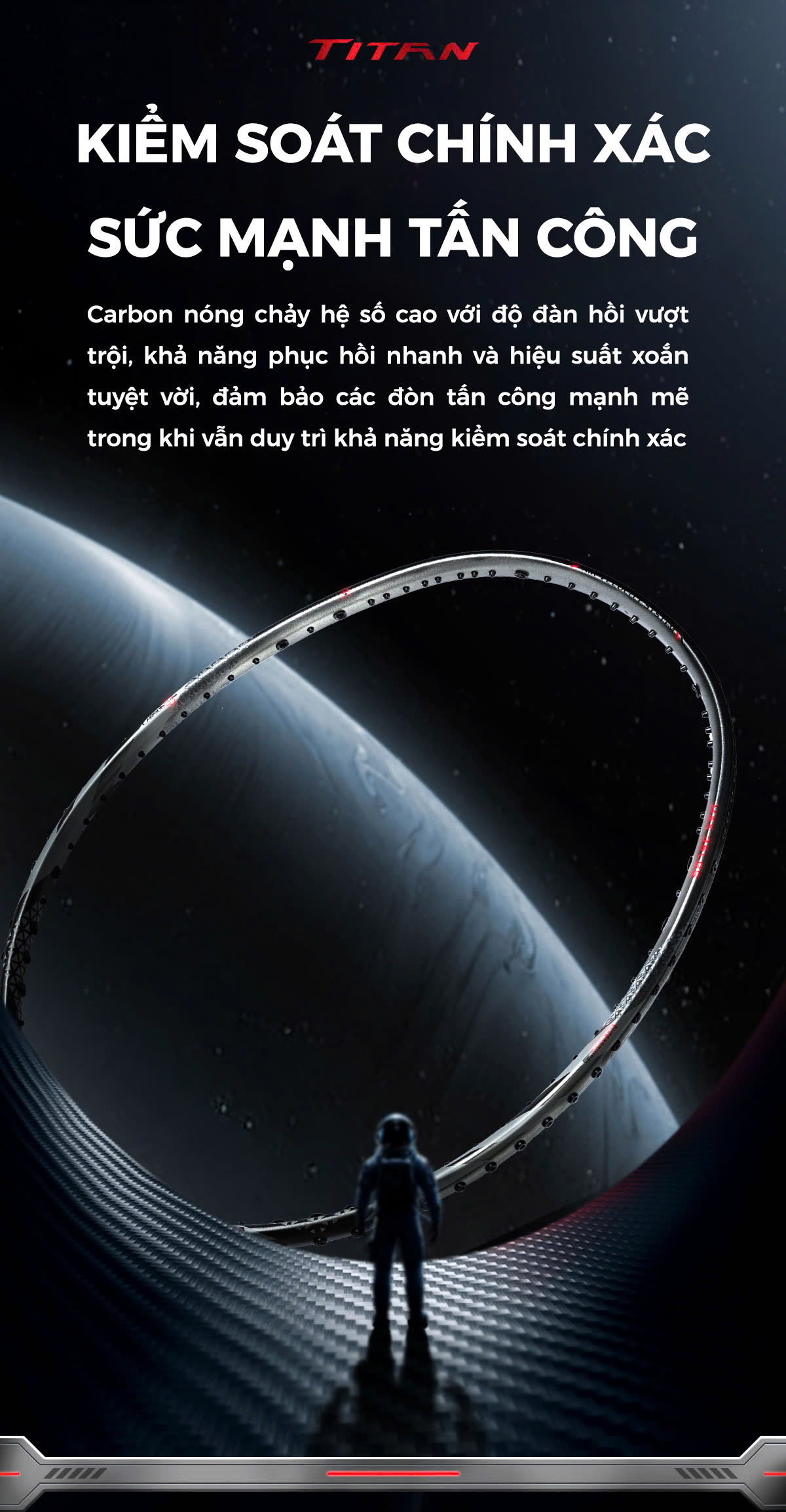 Vợt cầu lông VENSON VS Titan 7 Pro chính hãng mạnh mẽ, bền bỉ phù hợp ...