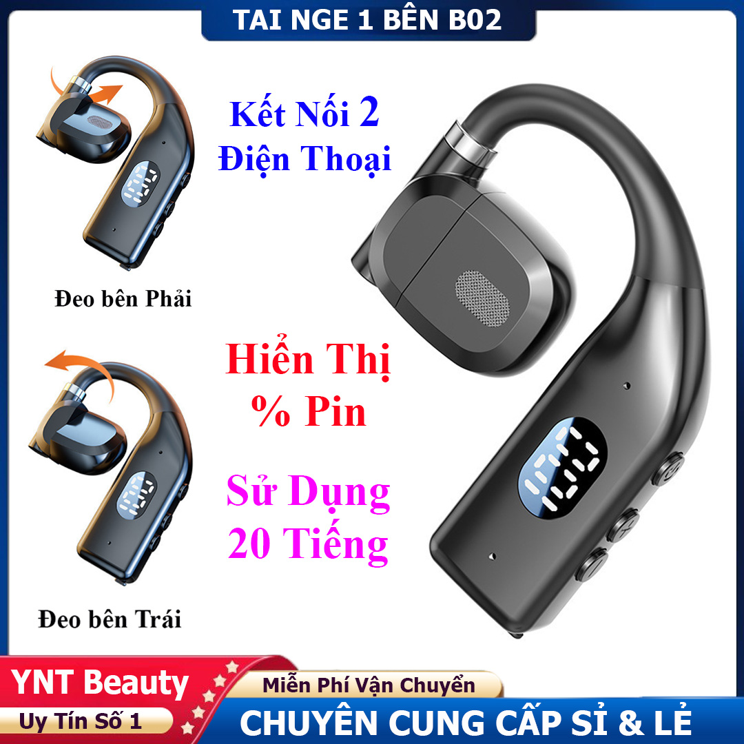 Tai Nghe Bluetooth 5.5 Pin 20H B02 Kết Nối 2 Điện Thoại, Đeo Được 2 Bên Nghe Gọi Rõ Mẫu Mới Giá ...