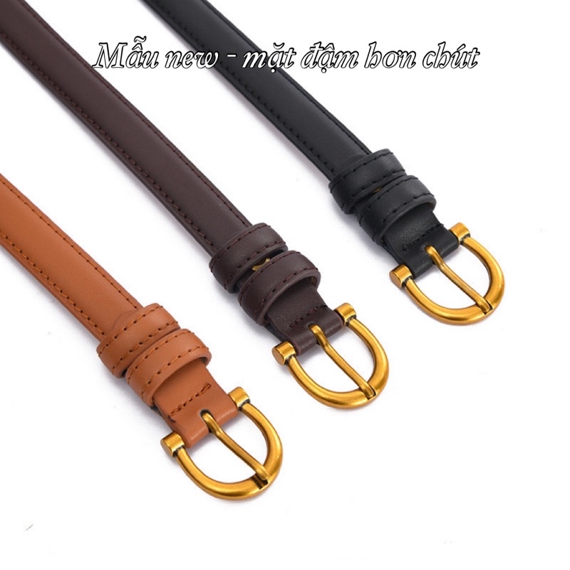 Thắt lưng nữ bản nhỏ TL024 Meo shop size 1.8cm da đẹp Dây thắt lưng nịt ...