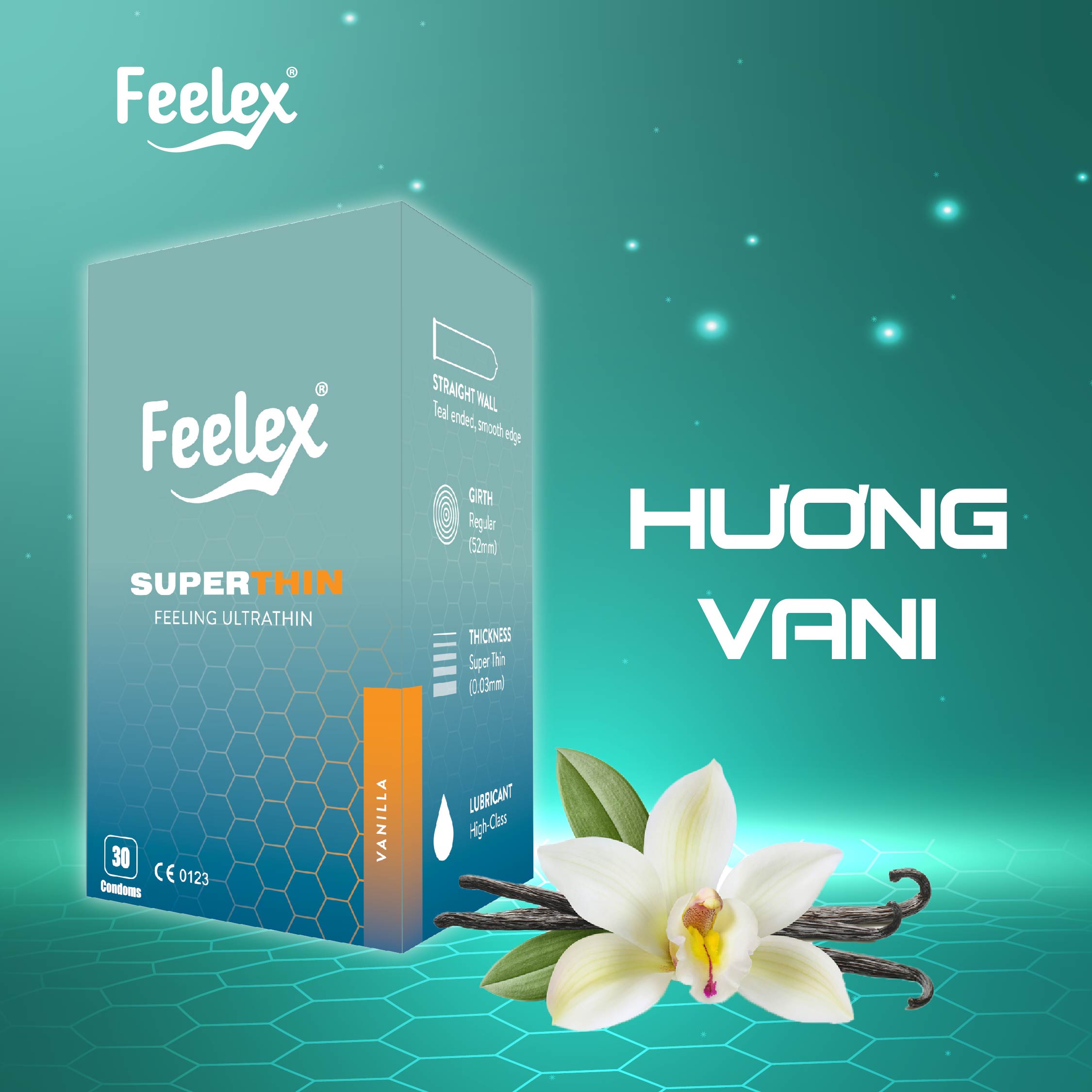 Bao cao su Feelex superthin siêu mỏng, nhiều gel bôi trơn, nhiều mùi ...