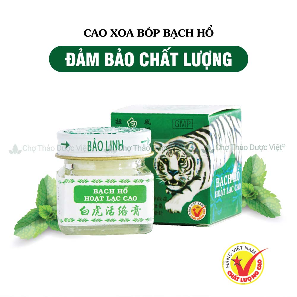 Cao xoa bóp bạch hổ 20g, cao con hổ hỗ trợ giảm đau nhức, hàng chuẩn ...