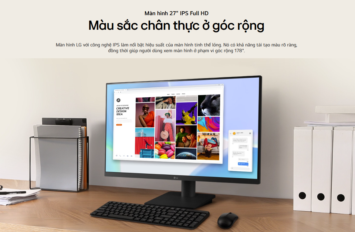 Màn hình LG 27MS550-B 27" IPS FHD 100Hz Monitor (Black) - Hàng chính ...