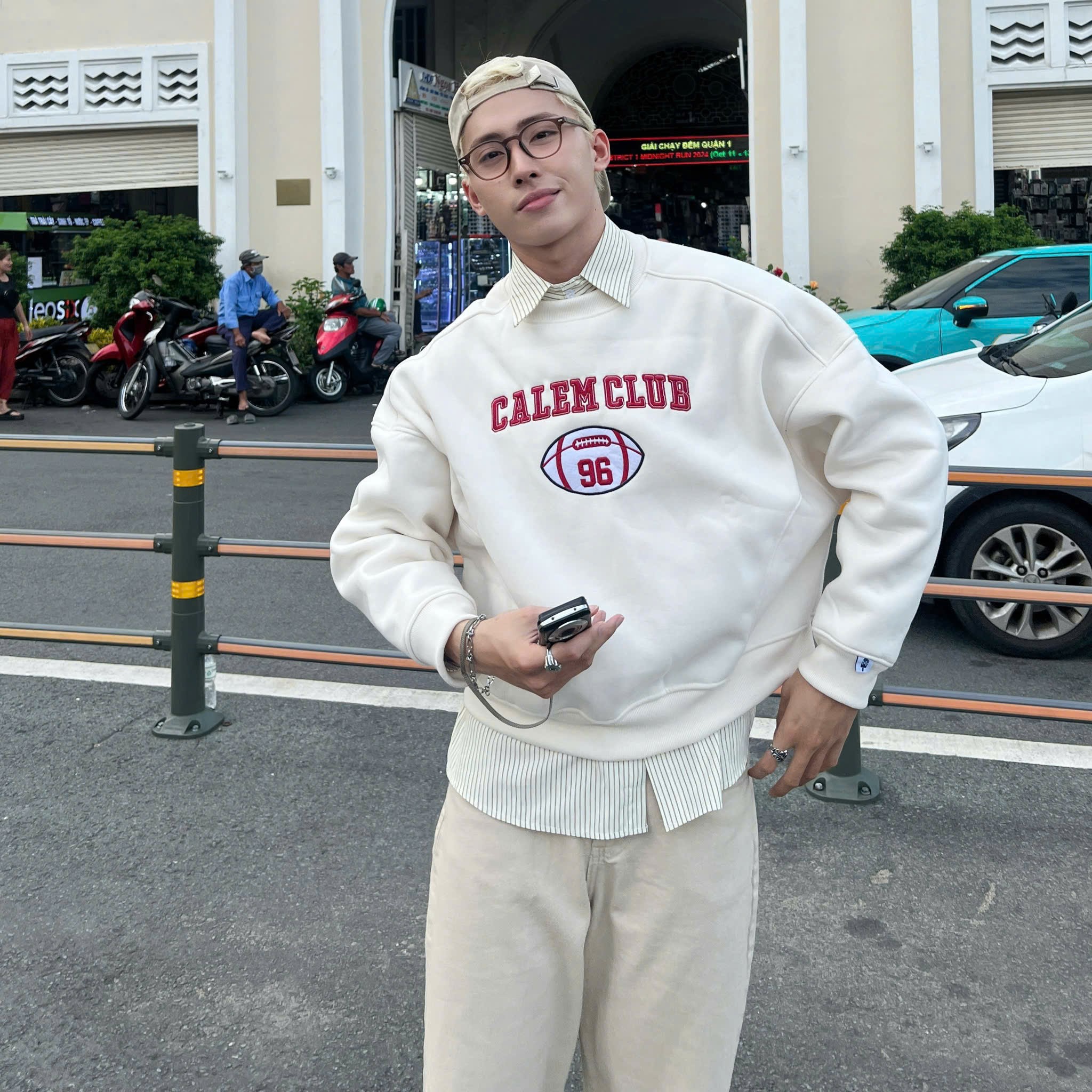 Áo nỉ bông Sweater Number 96 Rugby Ball Calem.Club bóng bầu dục chữ ...