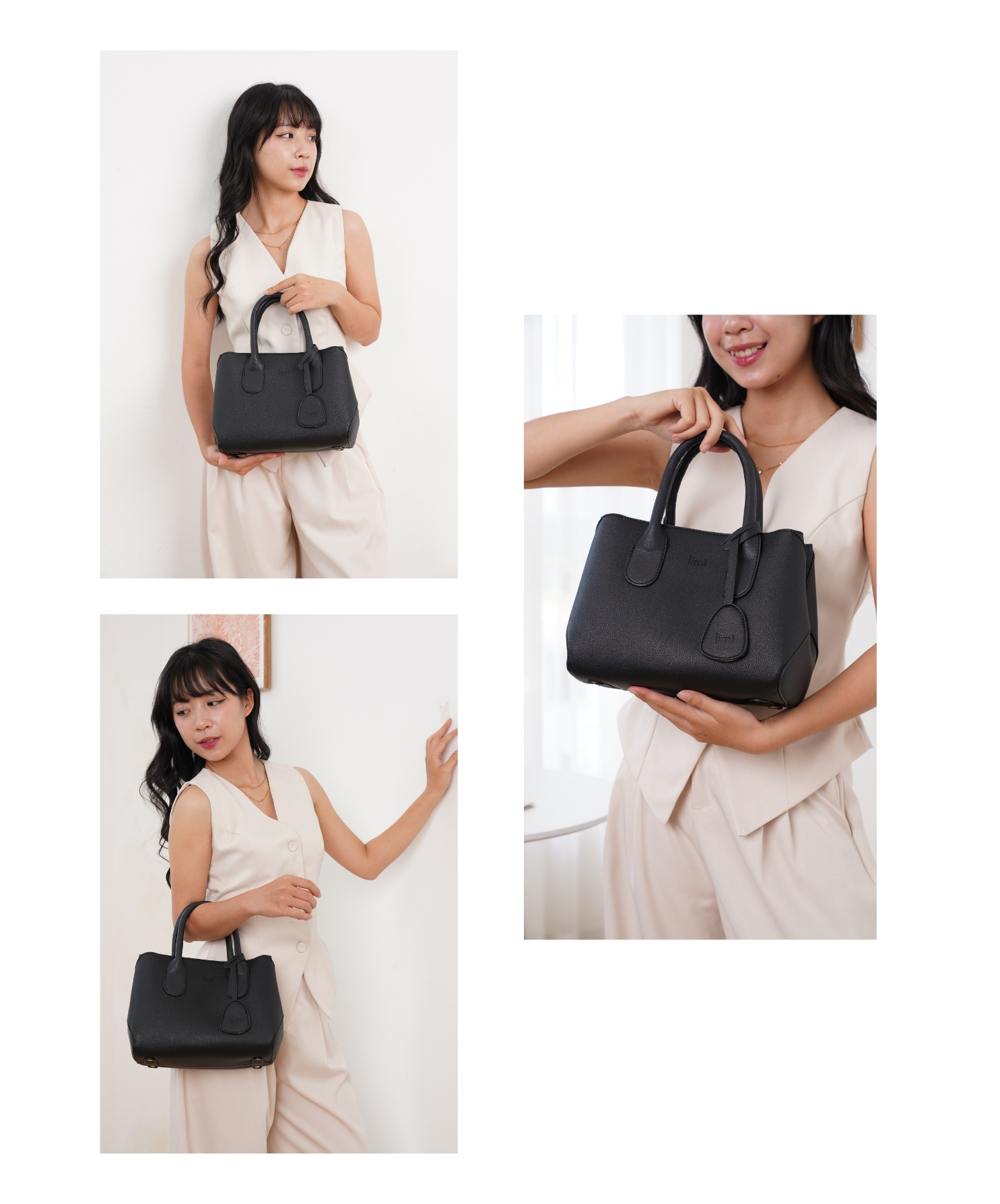 Túi xách nữ công sở cao cấp tote da size nhỏ xinh mini xách tay thời trang đi chơi TINY Limi ...