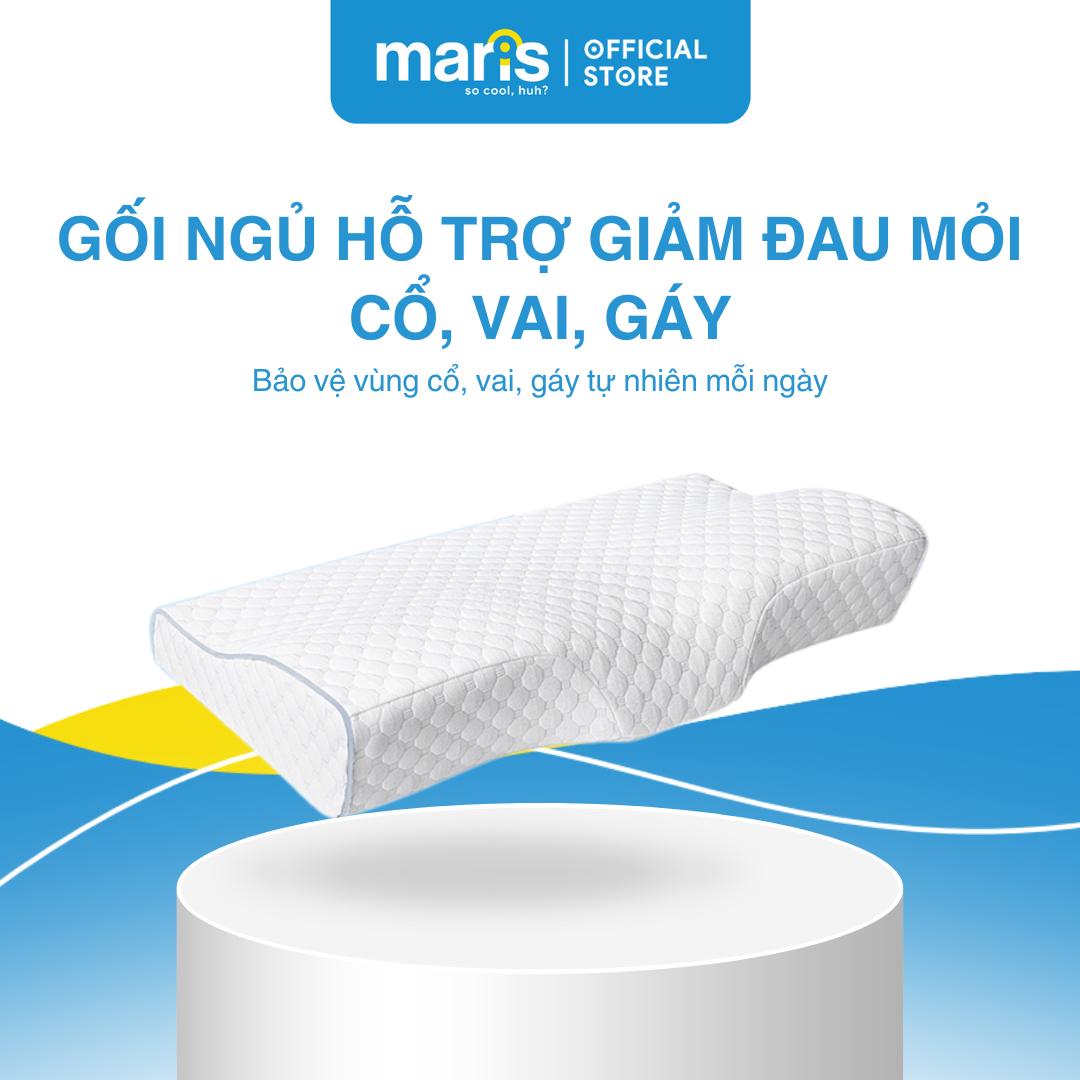 Gối Công Thái Học Người Lớn MARIS Mr - 706 Memory Foam, Gối Ngủ Hỗ Trợ ...