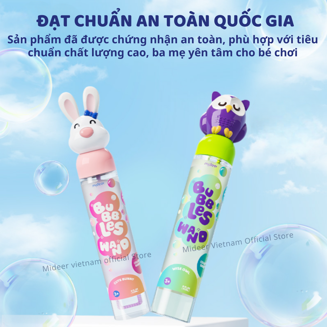 Thổi bong bóng xà phòng Mideer Bubbles Wand, đồ chơi ngoài trời cho bé 3,4,5,6 tuổi | Shopee ...