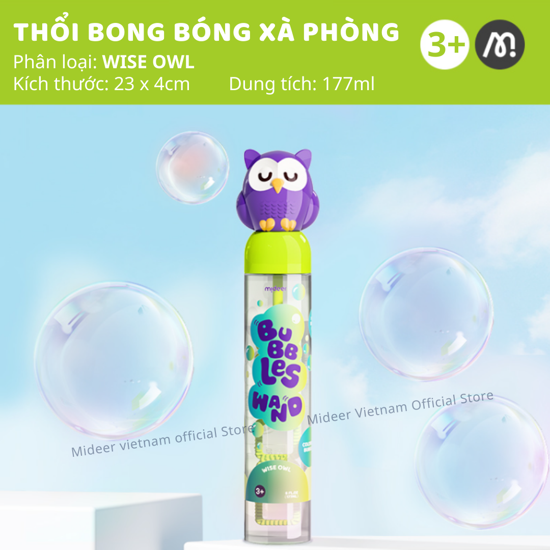 Thổi bong bóng xà phòng Mideer Bubbles Wand, đồ chơi ngoài trời cho bé 3,4,5,6 tuổi | Shopee ...